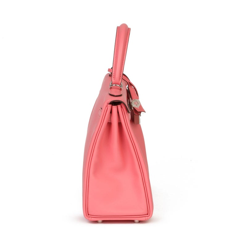 2020 Hermès Rose Ete Swift Leather Kelly 25cm at 1stDibs | pink kelly bag