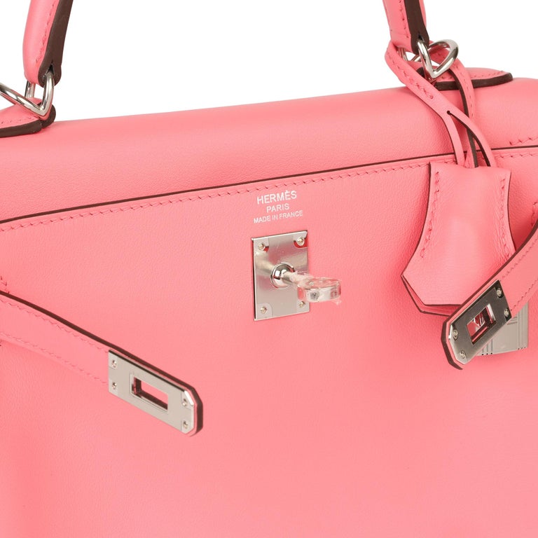 2020 Hermès Rose Ete Swift Leather Kelly 25cm at 1stDibs | pink kelly bag