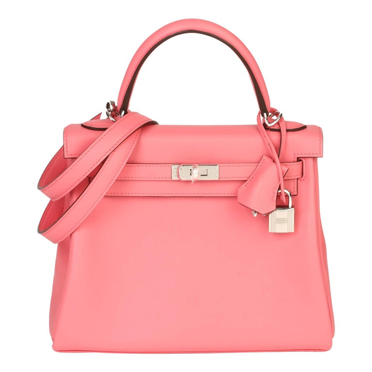 2020 Hermès Rose Ete Swift Leather Kelly 25cm at 1stDibs | pink kelly bag