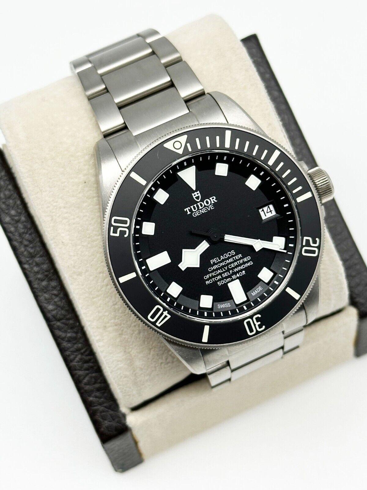 2020 Tudor Pelagos 25600TN Black Dial Titanium Box Paper For Sale at ...