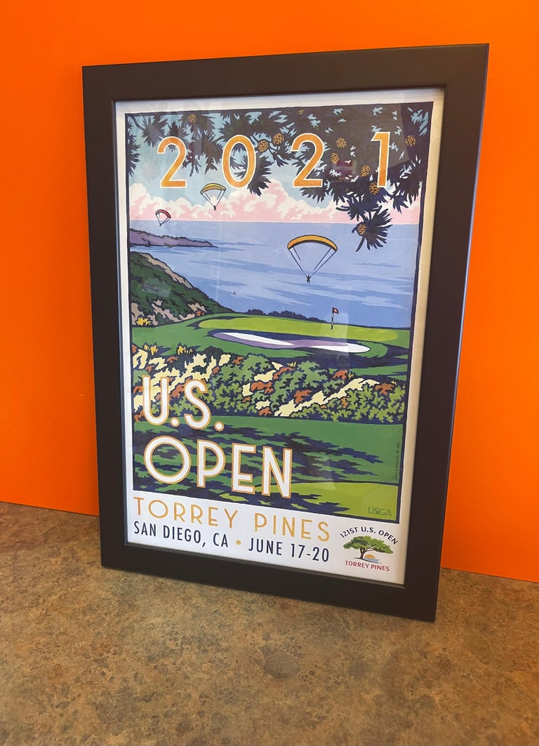 2021 U.S. Open Golf Poster Torrey Pines by Lee Wybranski For Sale at ...