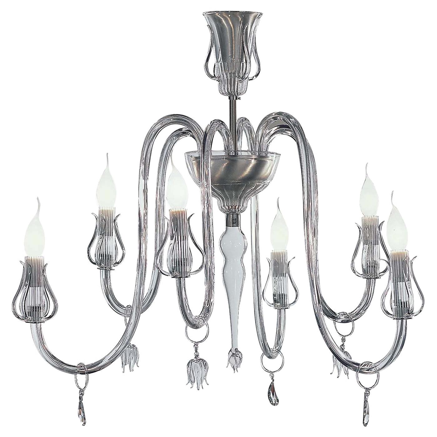 Fusion Z Glass Knot Chandelier at 1stDibs