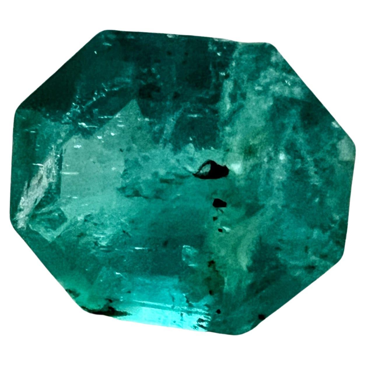 2.02ct Octagonal Cut No-Oil Natural Untreated Emerald Gemstone For Sale ...