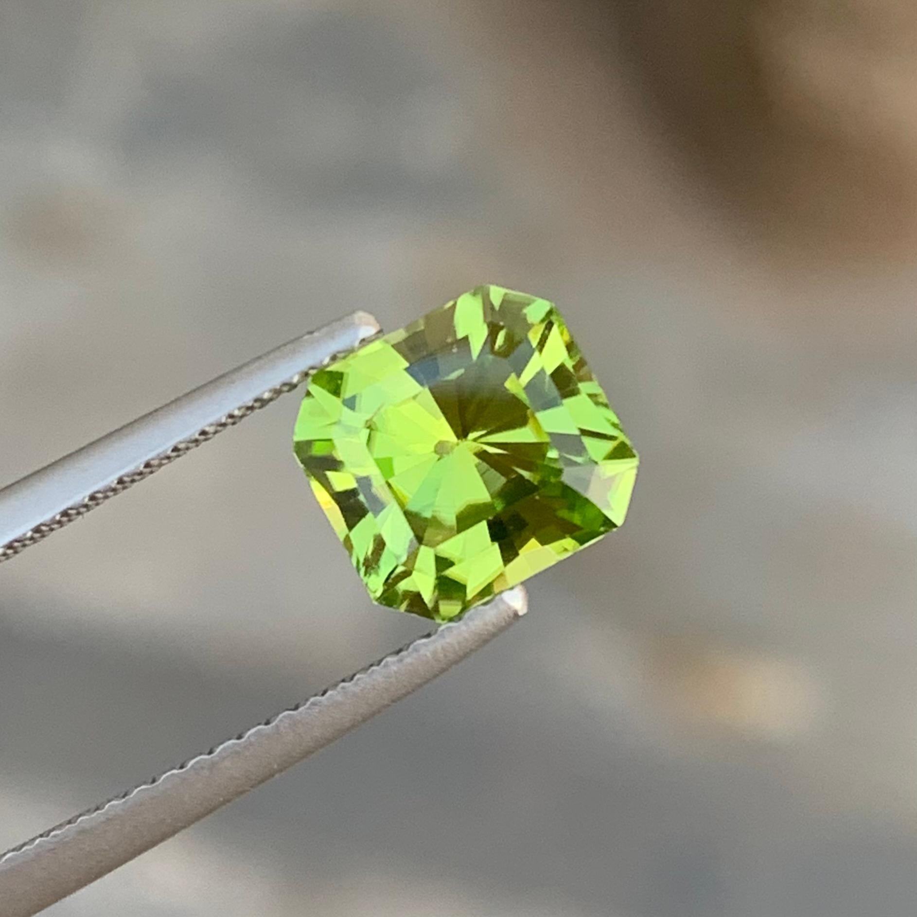 2.05 Carat Precision Cut Loose Natural Green Peridot from Suppat Valley ...