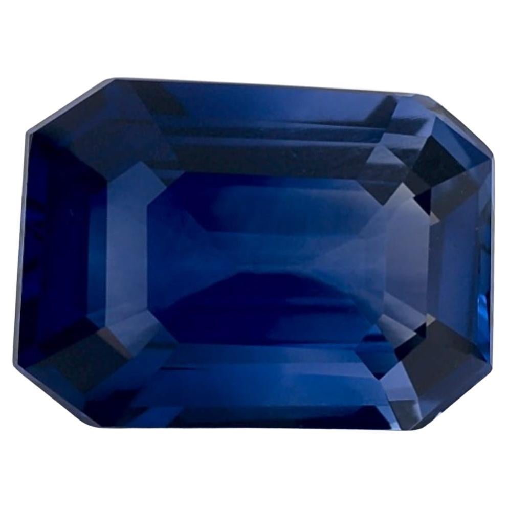 2.07ct Blue Sapphire Octagon Loose Gemstone at 1stDibs