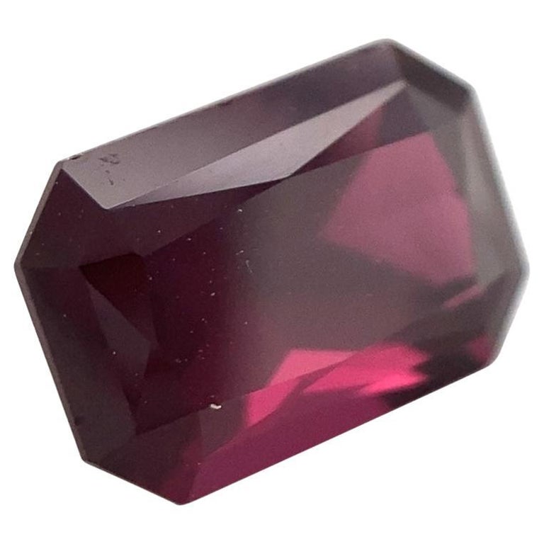 2.07ct Octagonal/Emerald Cut Purplish Red Spinel GIA Certified Unheated ...