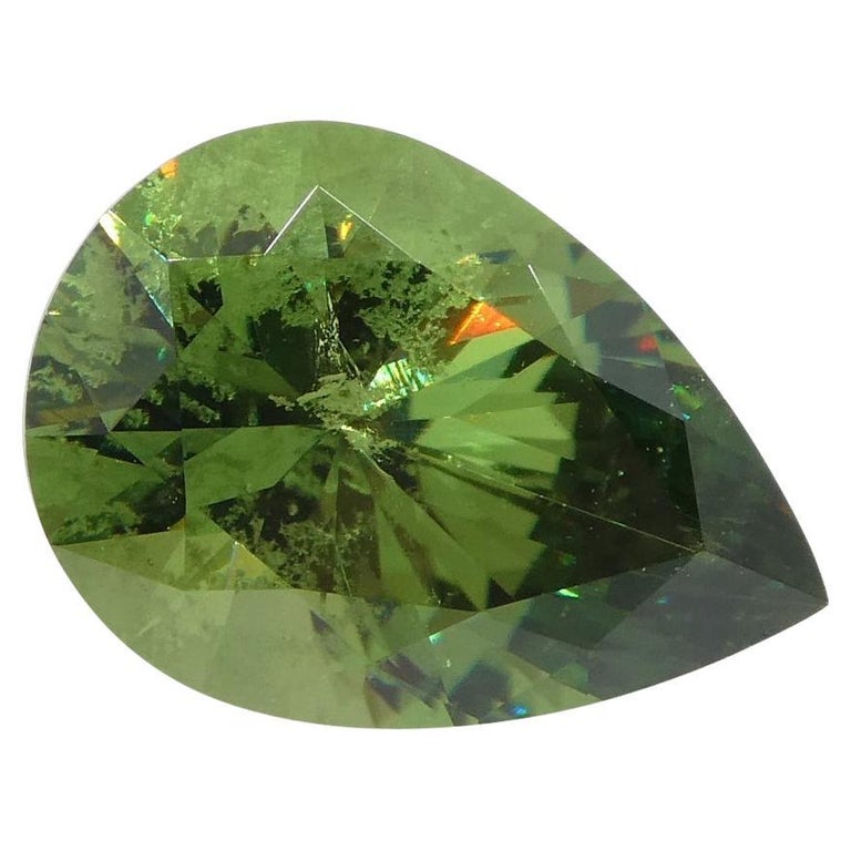 2.08ct Pear Demantoid Garnet GIA Certified For Sale at 1stDibs