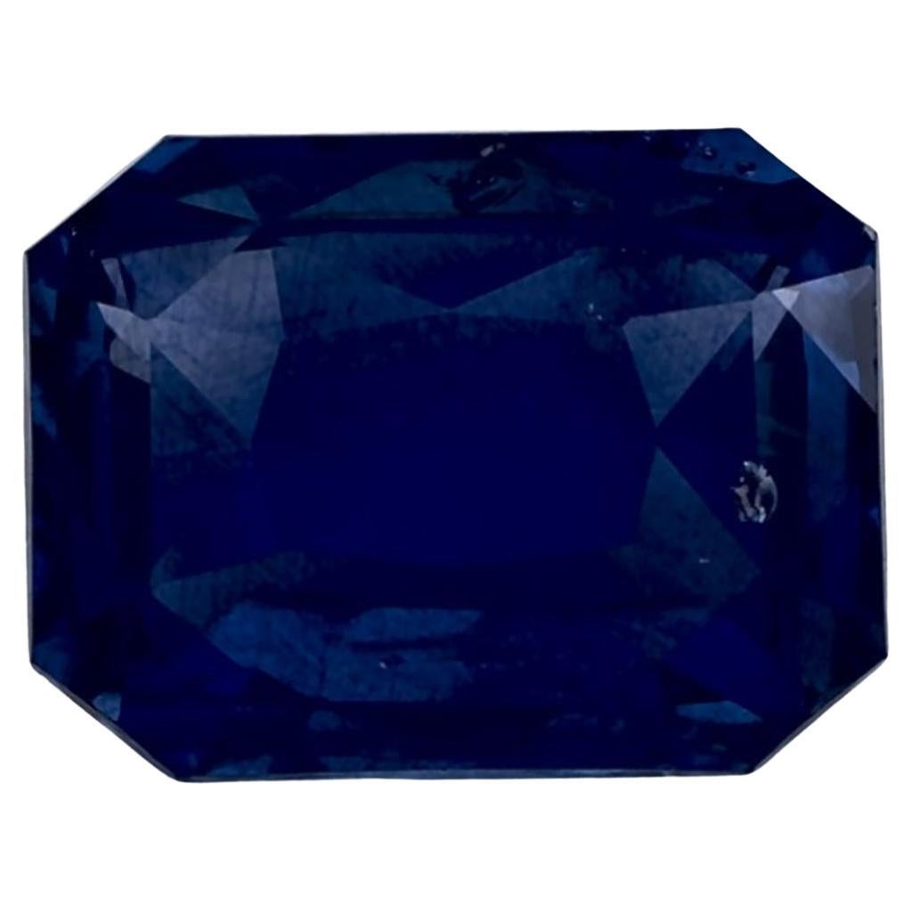 2.51 Cts Blue Sapphire Octagon Loose Gemstone For Sale at 1stDibs