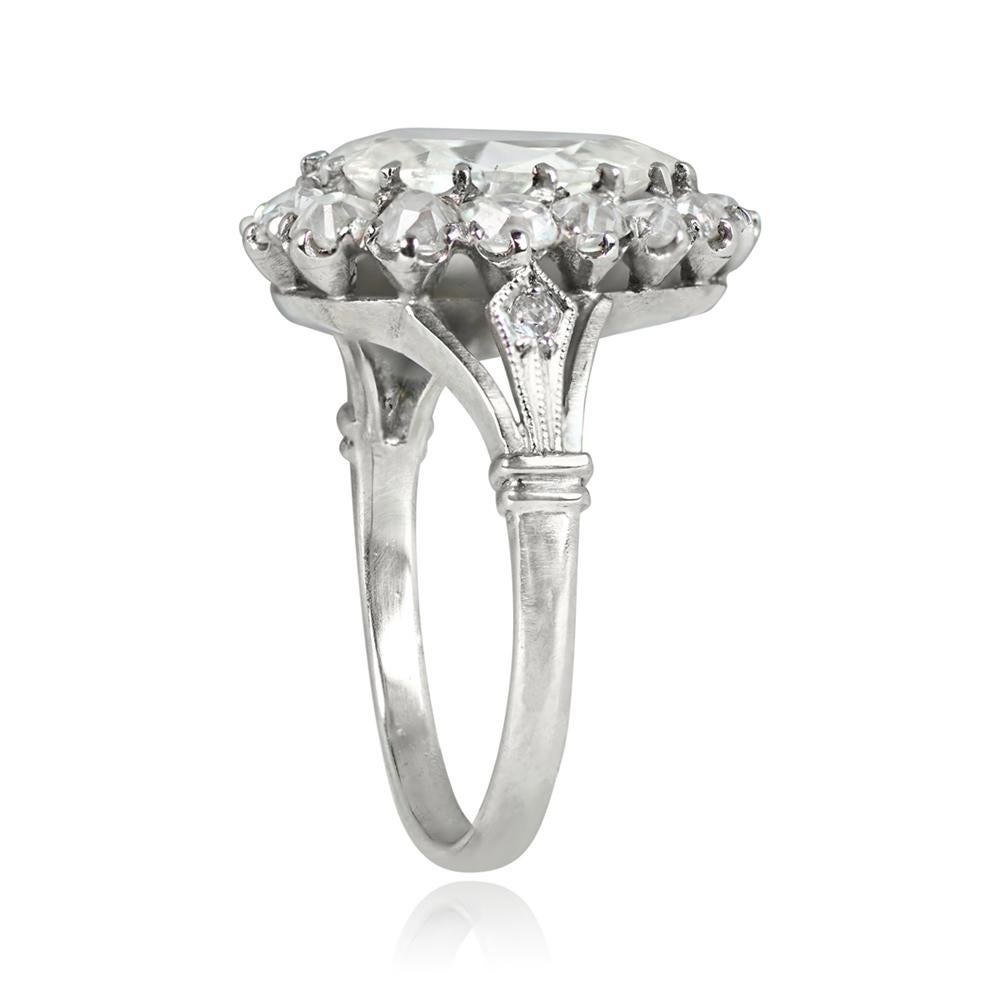 2.09ct Antique Pear-Shaped Diamond Cluster Ring, Platinum at 1stDibs ...