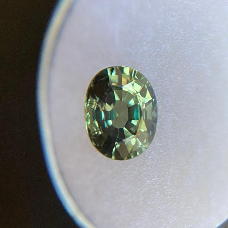 2.09ct GIA Certified Colour Change Sapphire Green Purple Untreated Oval ...