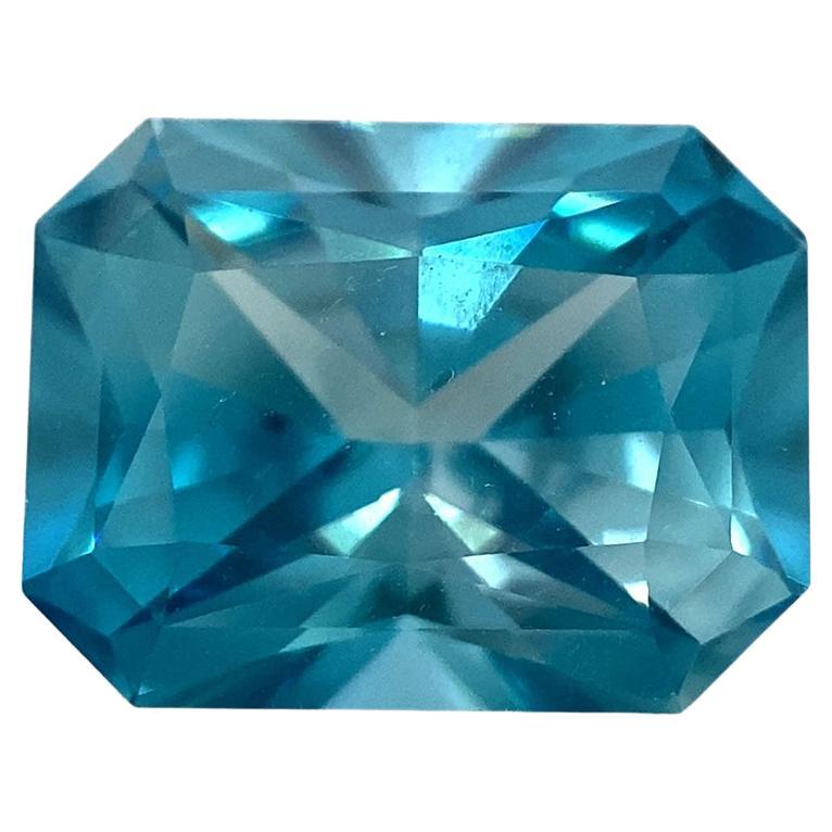 2.31ct Master Cut Oval Blue Zircon from Cambodia For Sale at 1stDibs