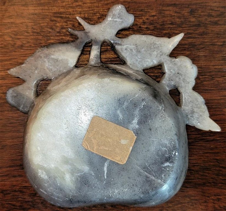 20C Chinese Soapstone Polished Ring Dish For Sale at 1stDibs