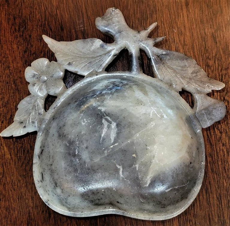 20C Chinese Soapstone Polished Ring Dish For Sale at 1stDibs