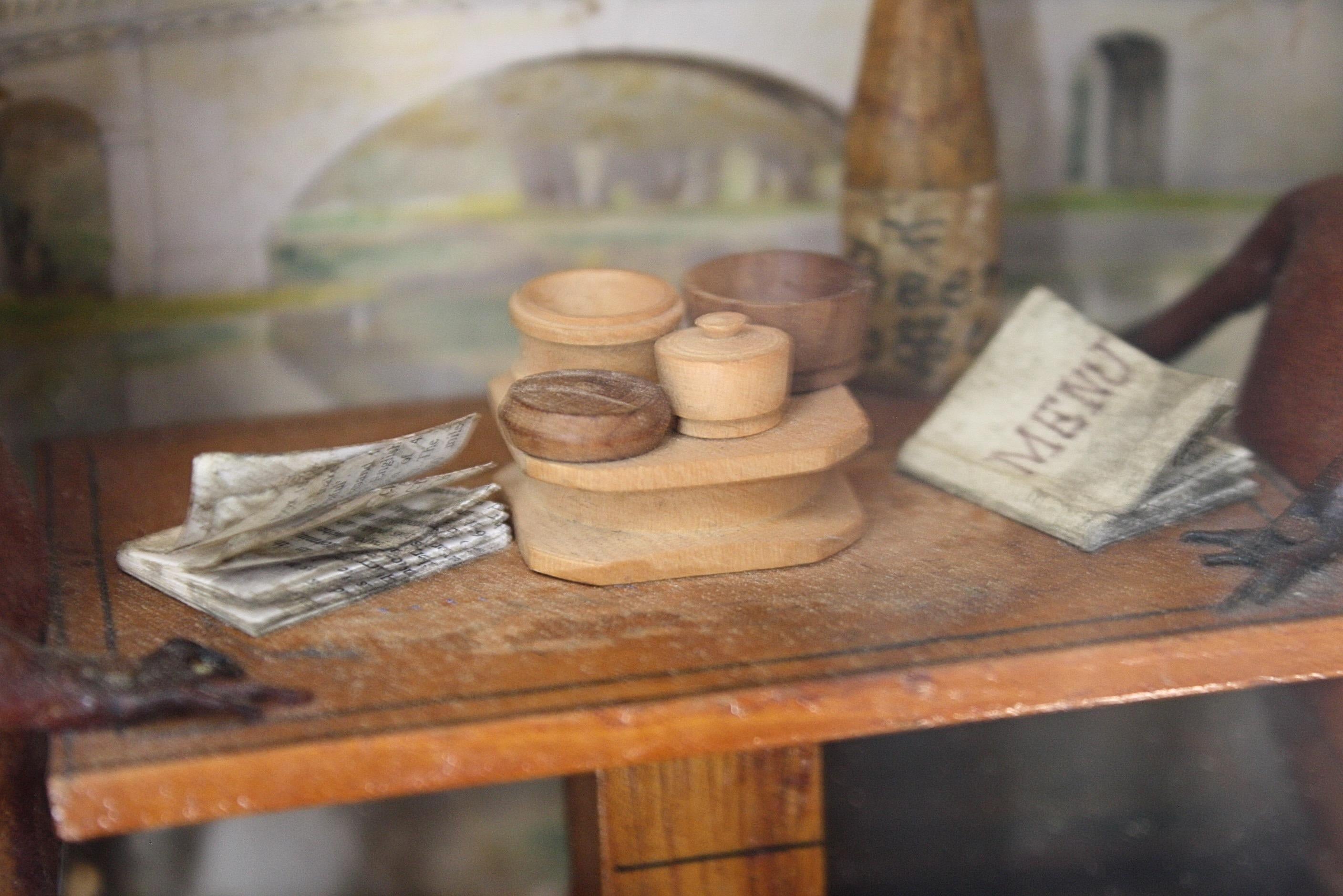 20th C Anthropomorphic Taxidermy Drinking Toads Curio Manner of Walter ...