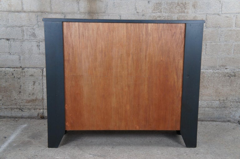 20th C. Early American Style Painted Pine 2 Door Console Cabinet Jelly ...