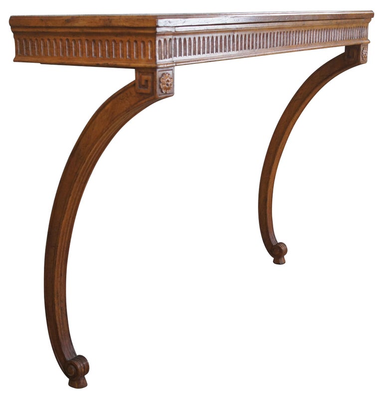 20th C. Italian Neoclassical Carved Walnut Entry Hall Wall Mount ...