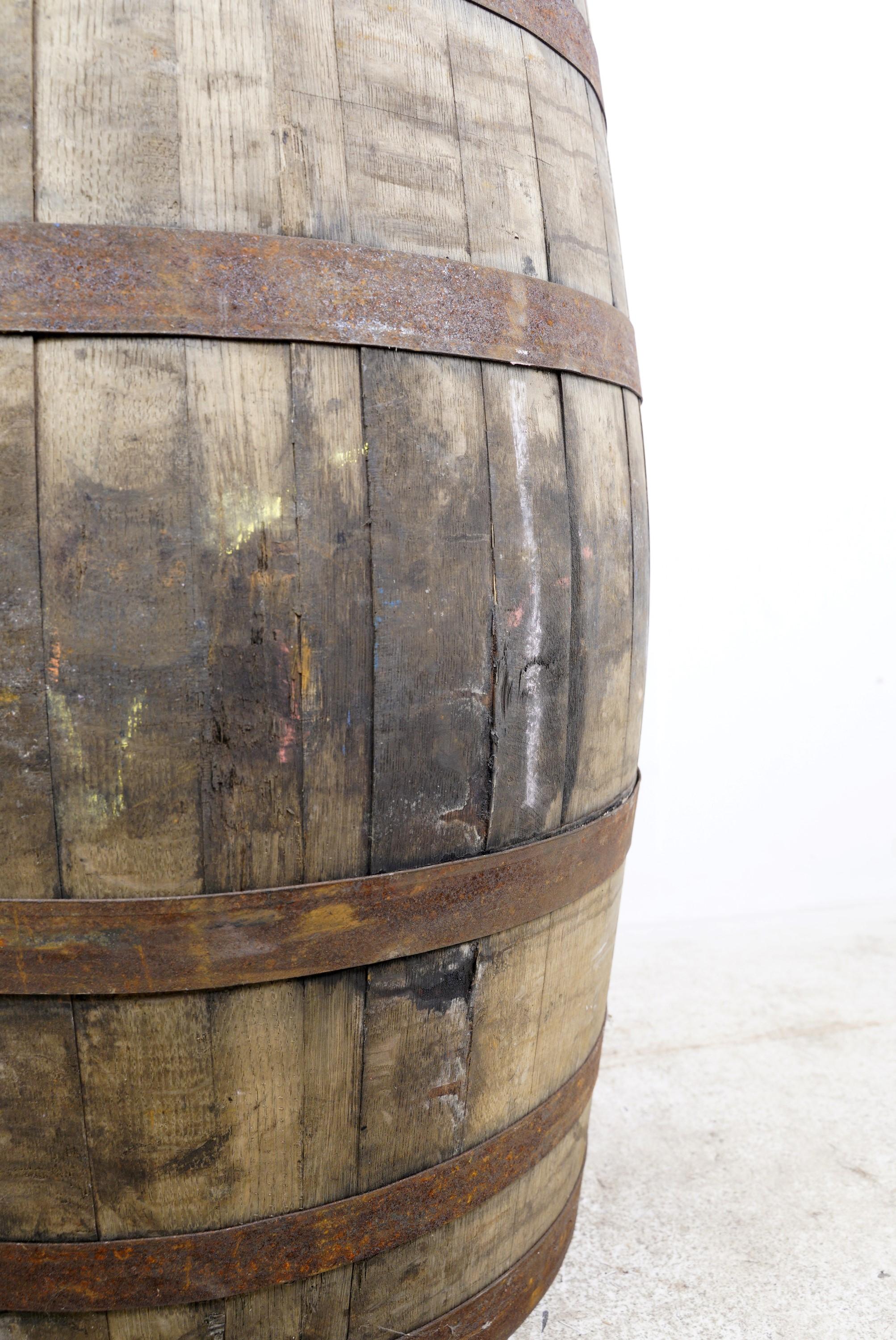 20th Century Jim Beam Whiskey Bourbon Wood Barrel Steel Straps at ...