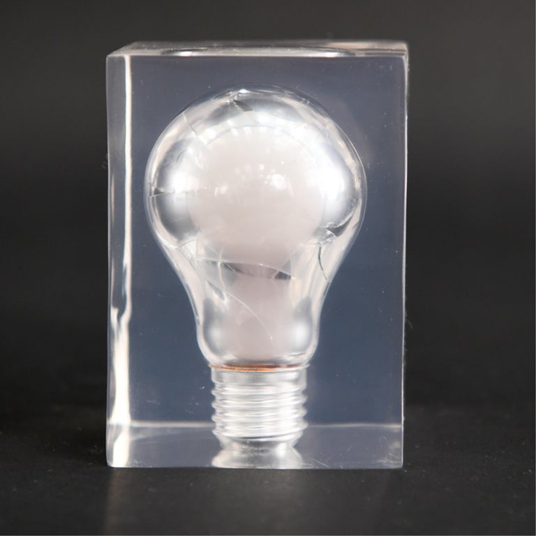 20th Century Lucite Light Bulb Sculpture For Sale at 1stDibs