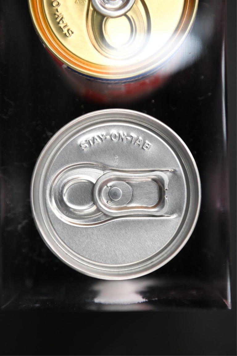20th Century Suspended Coca Cola Cans in Lucite For Sale at 1stDibs