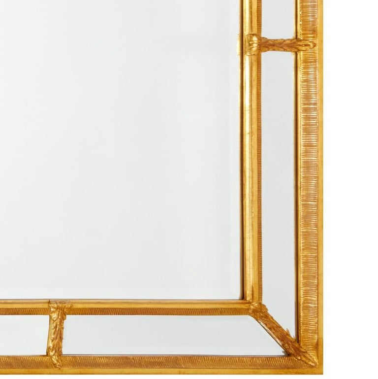 20th C. Venetian Style Paneled Wall Mirror - Foliate and Reeded ...