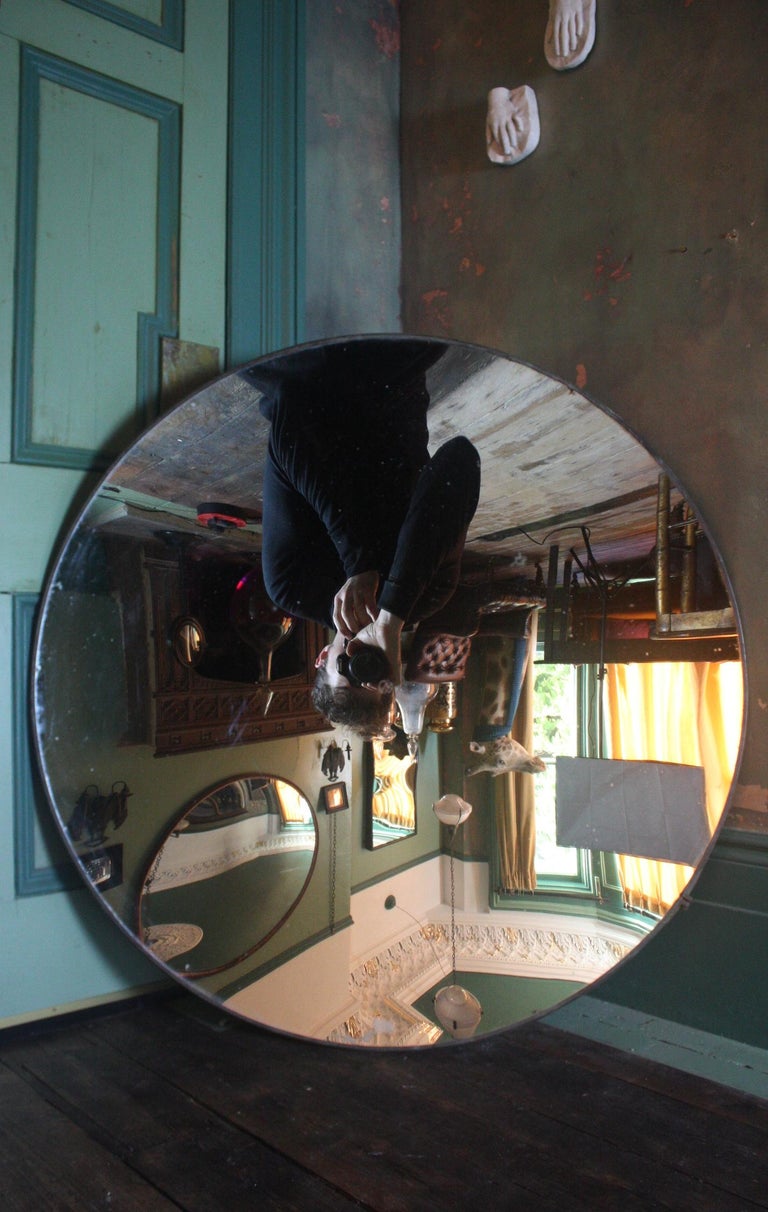 20th Century 1918 Huge Parabolic Concave Mirror Lighthouse Mirror ...