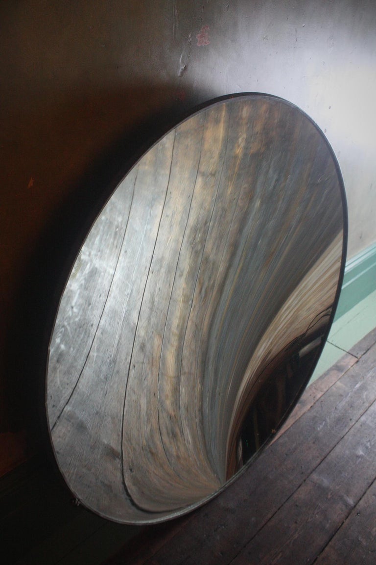 20th Century 1918 Huge Parabolic Concave Mirror Lighthouse Mirror ...