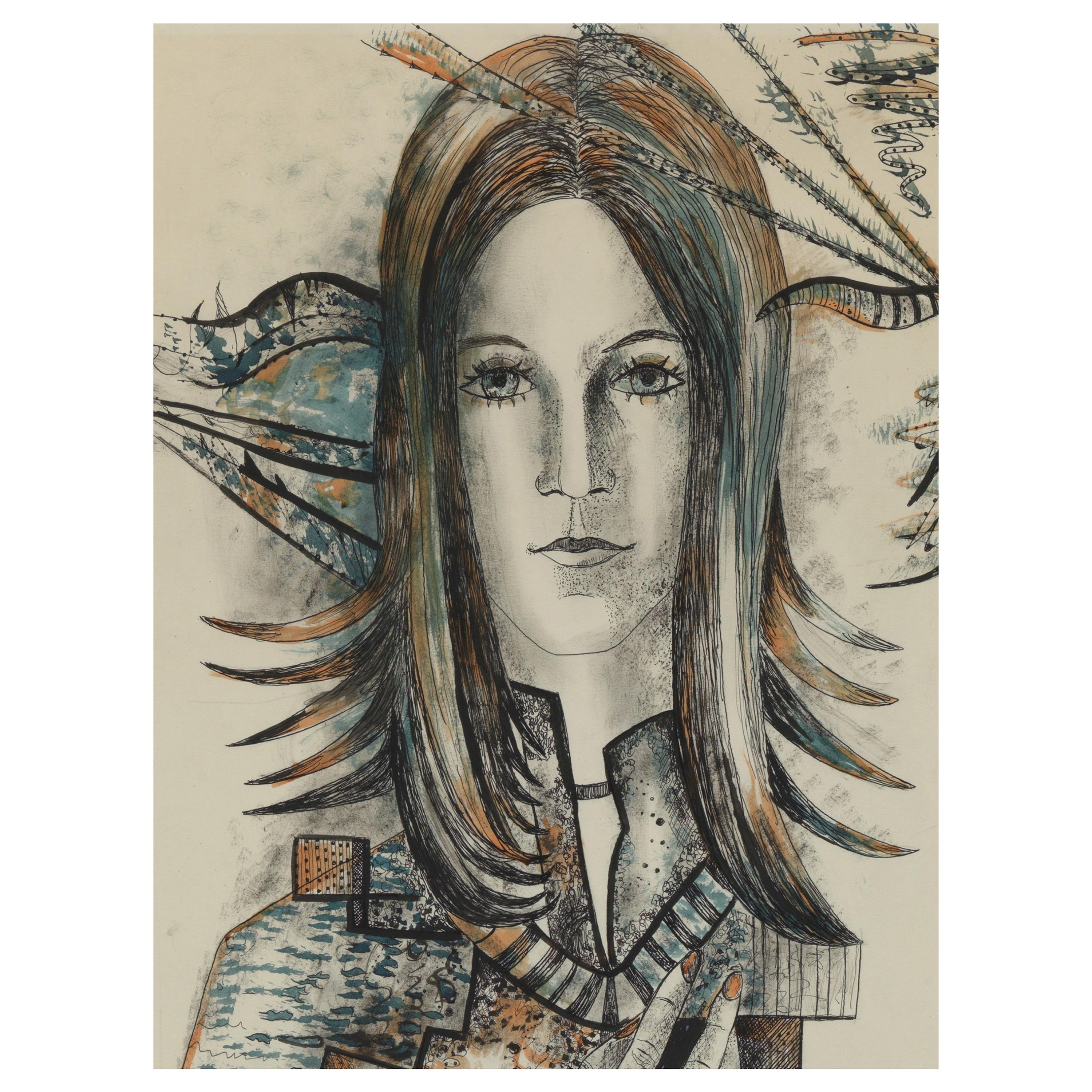 20th Century Drawing by René De Pauw at 1stDibs