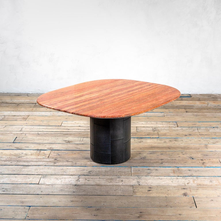 20th Century Afra and Tobia Scarpa Dining Table Model Tobio with Marble ...