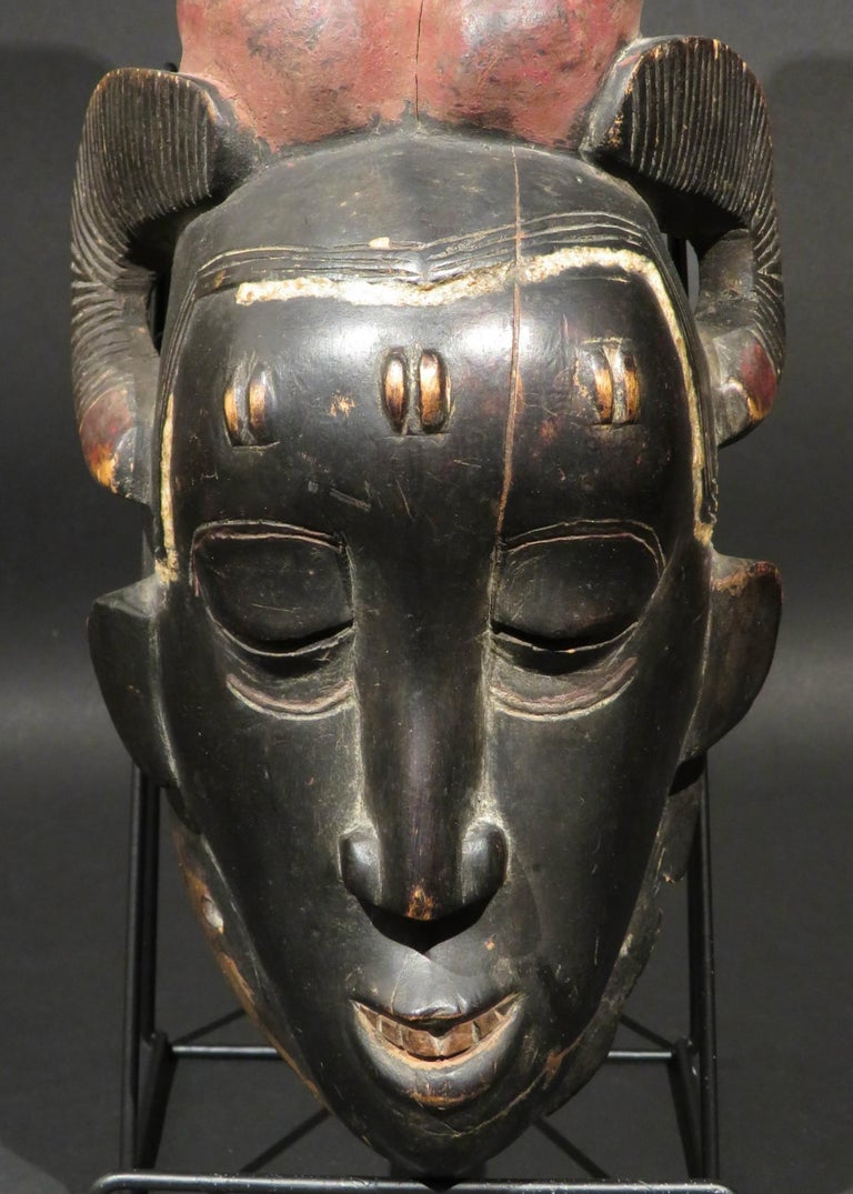 20th Century African Baule Fertility Mask, Ivory Coast For Sale at 1stdibs