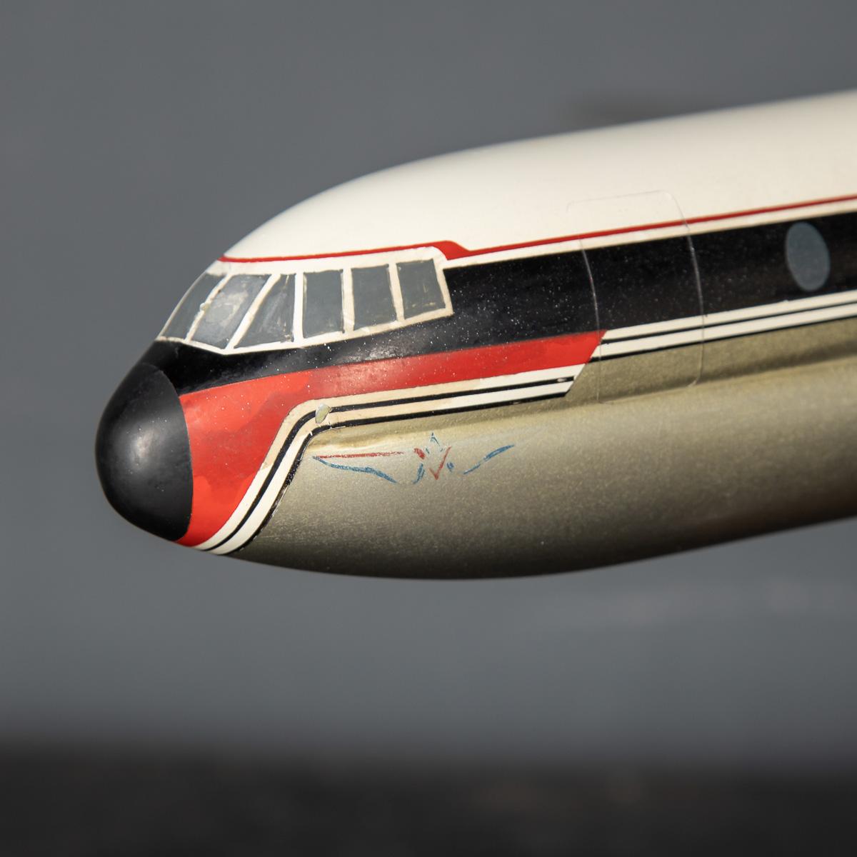 20th Century Aluminium Model of a Vickers Vanguard 950 Airplane at 1stDibs
