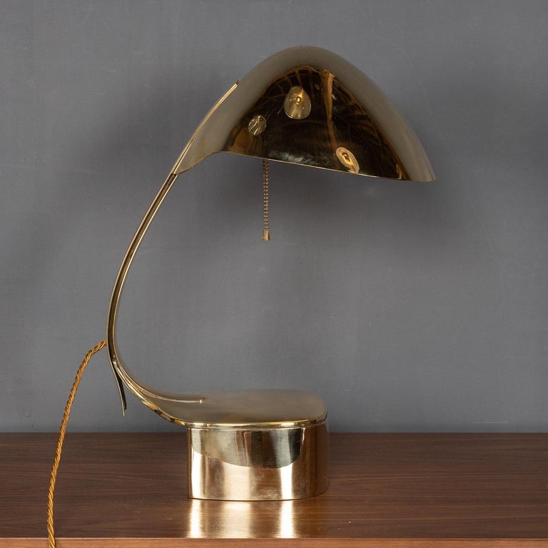 20th Century American Art Deco Brass Table Lamp, c.1930 at 1stDibs