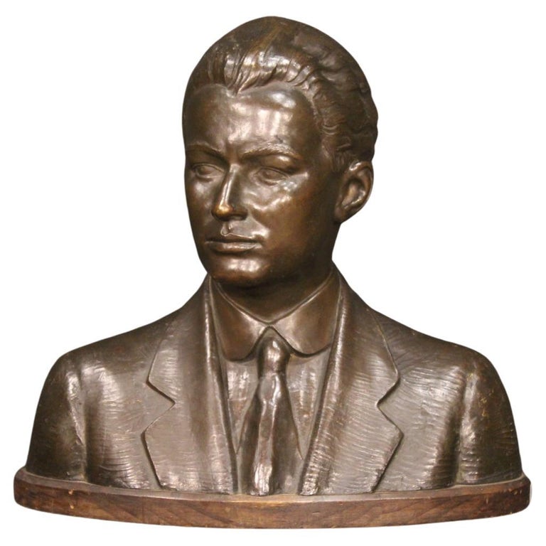 20th Century American Bronze Man Sculpture, 1930 For Sale at 1stDibs
