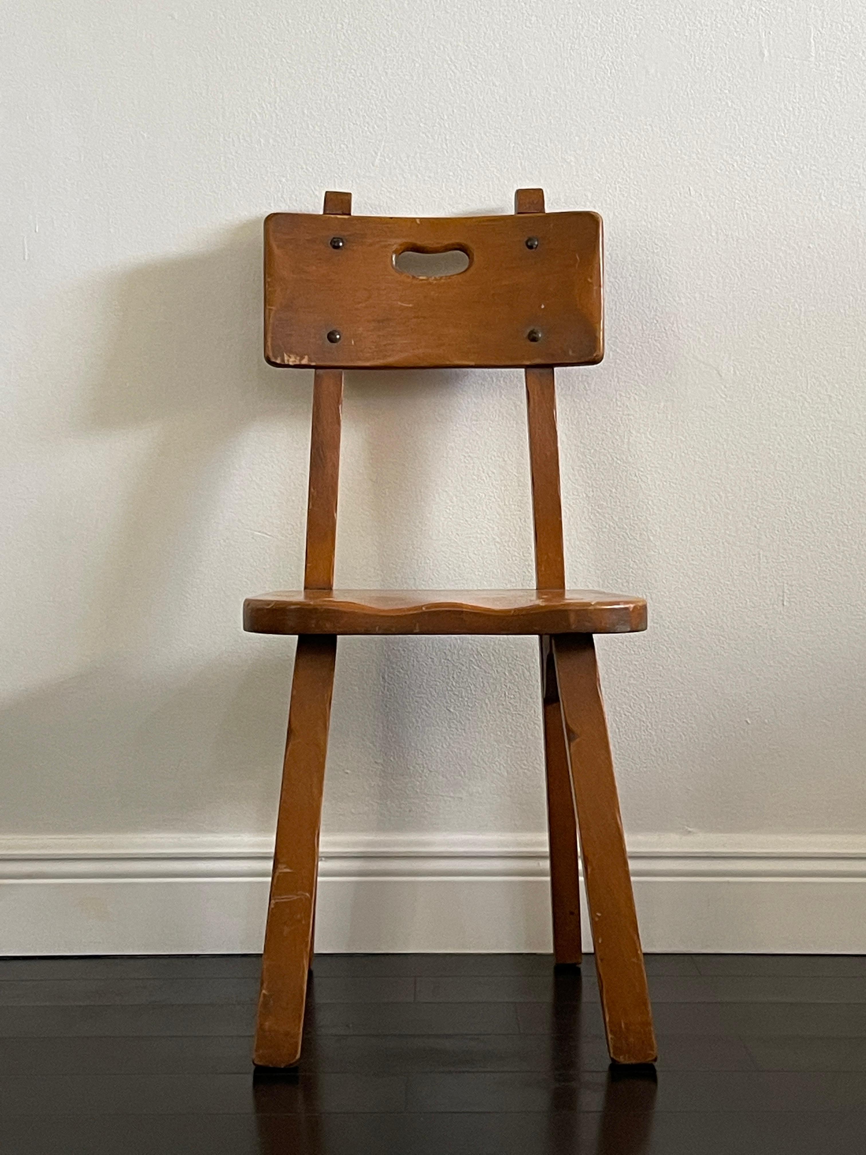 20th Century American Colonial Wood Chair For Sale at 1stDibs ...