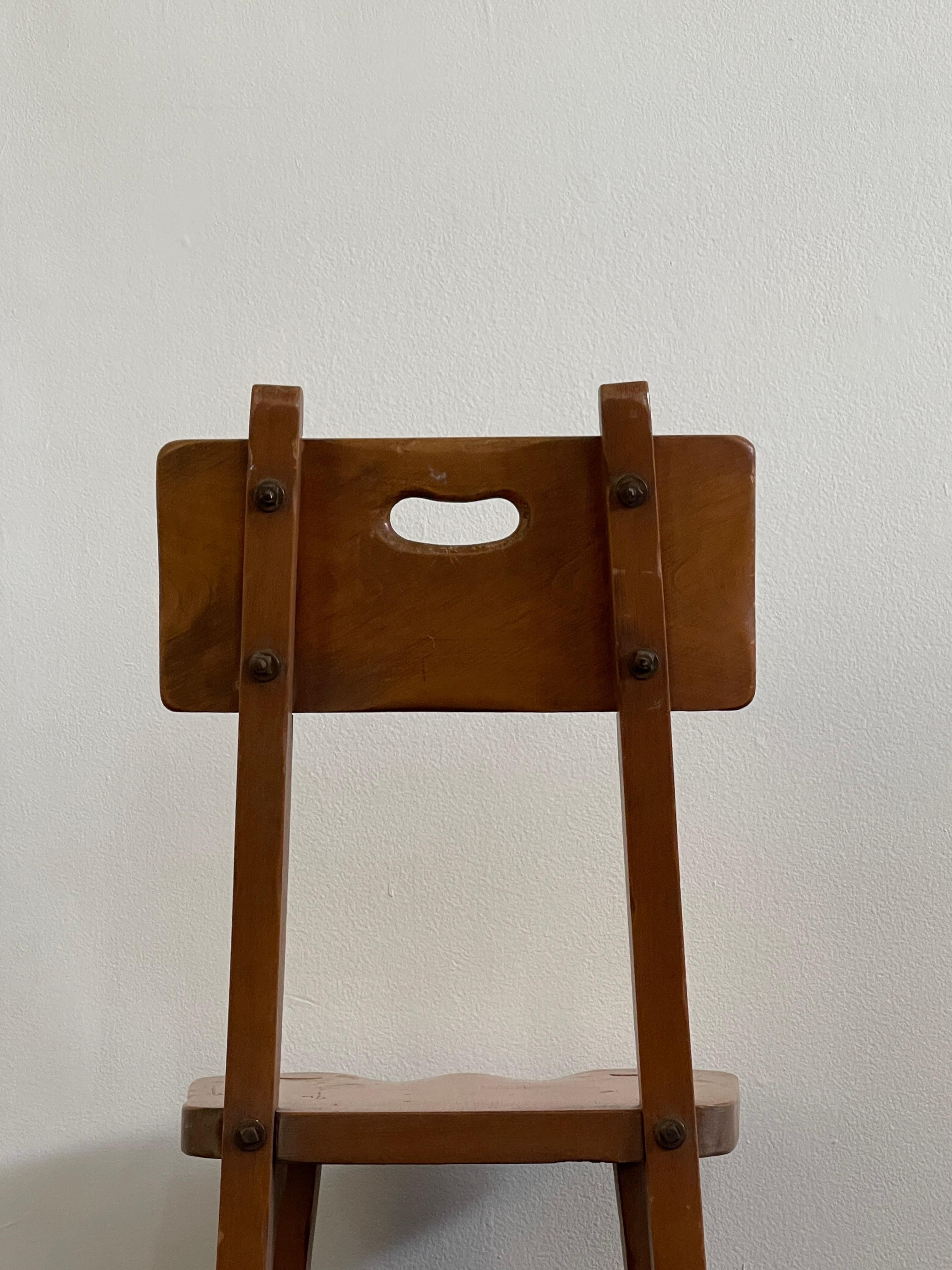 20th Century American Colonial Wood Chair For Sale at 1stDibs ...