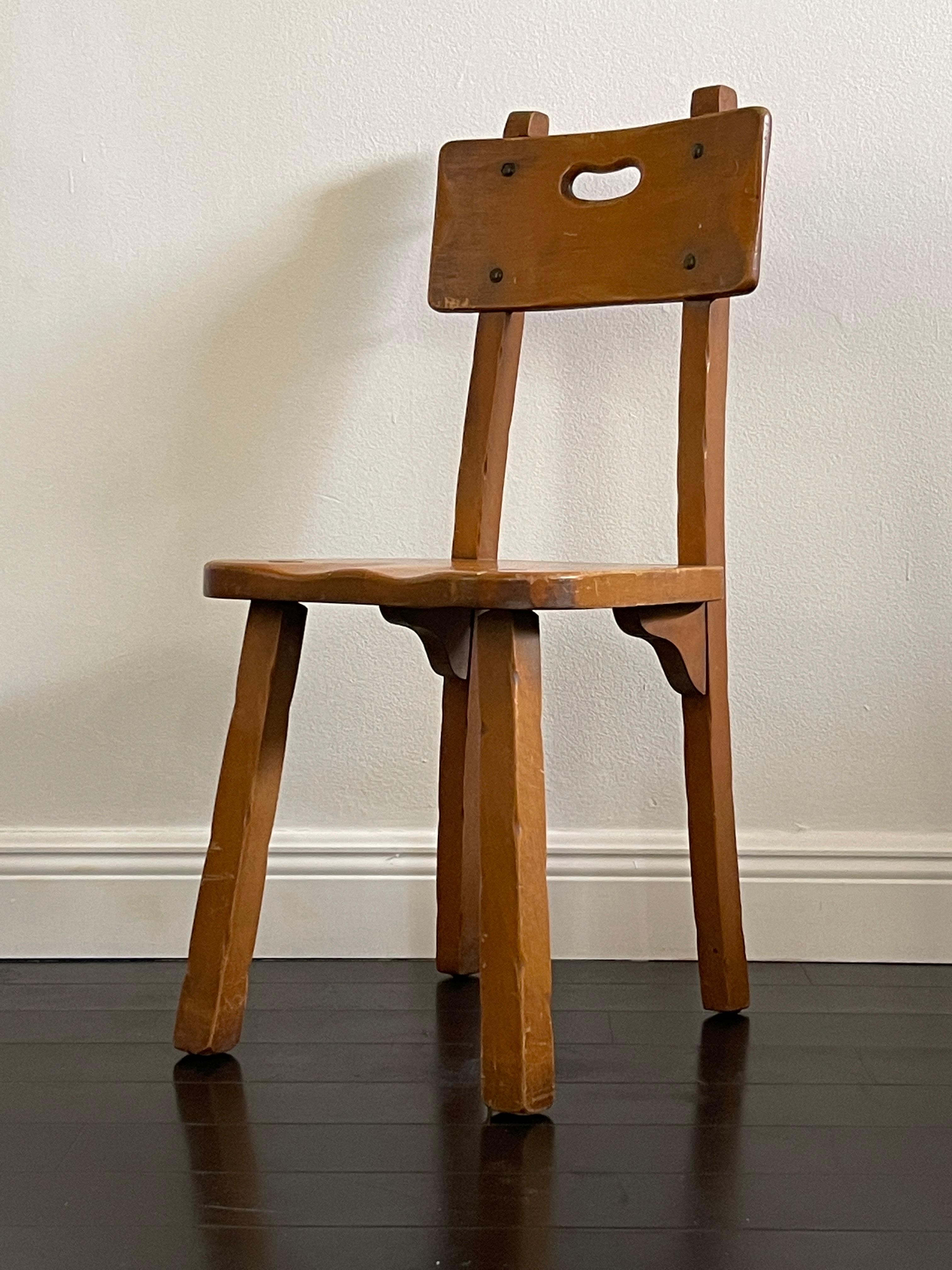 20th Century American Colonial Wood Chair For Sale at 1stDibs ...