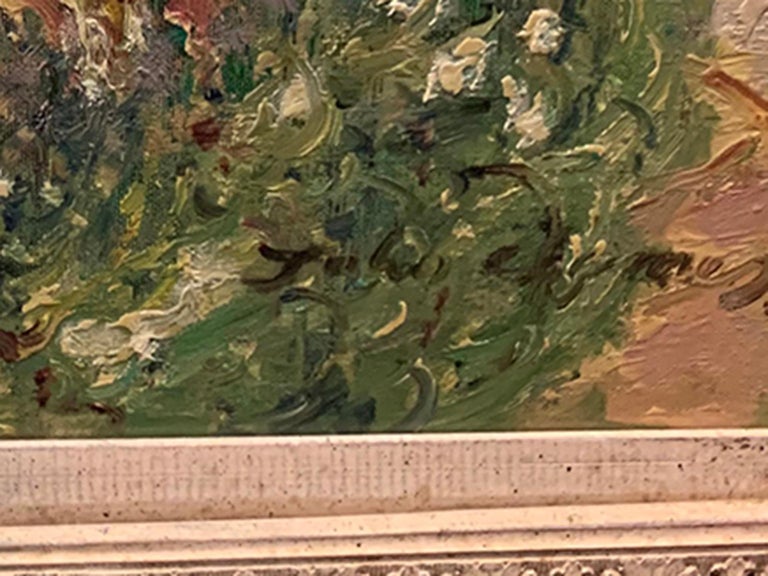 20th Century English Impressionist Oil Painting of River Scene by John ...