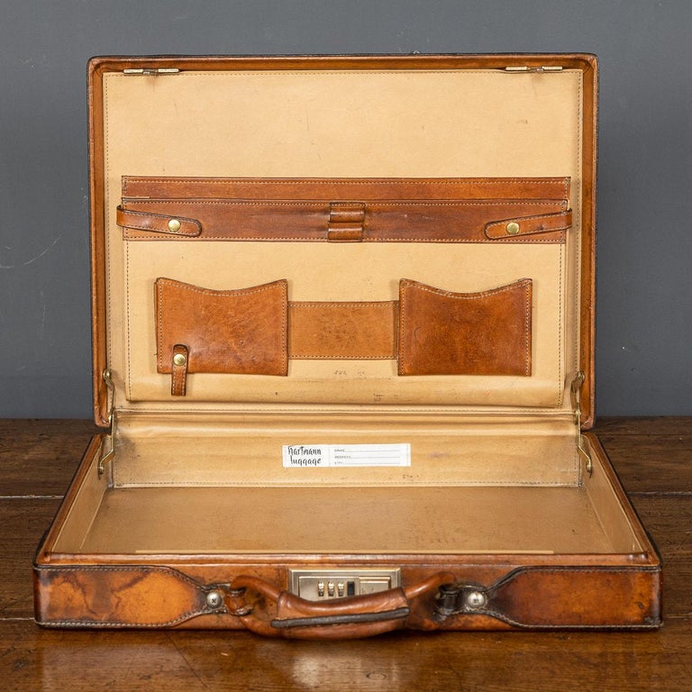 20th Century American Leather Briefcase by Hartmann, circa 1920 For ...