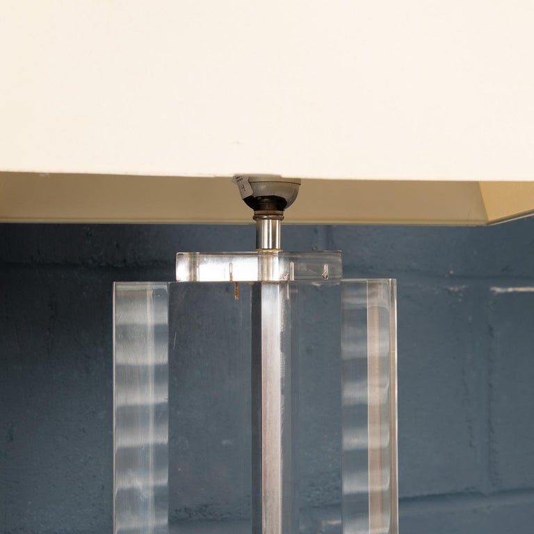 20th Century American Made Lucite Table Lamps For Sale at 1stDibs