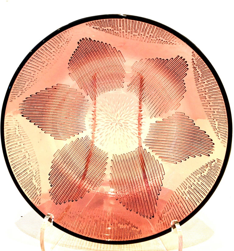 20th Century American Pressed Glass Amethyst Dinnerware Set of Twelve ...