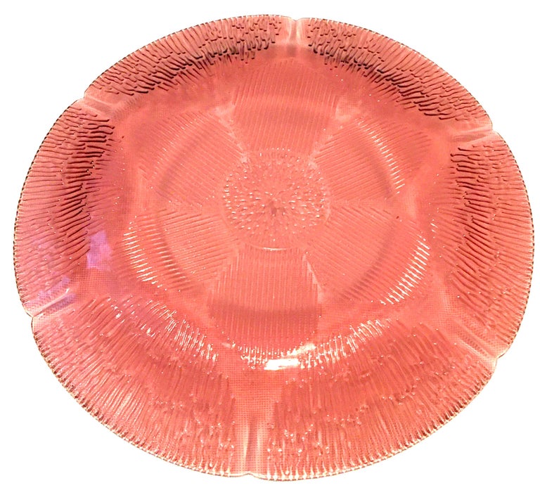 20th Century American Pressed Glass Amethyst Dinnerware Set of Twelve ...