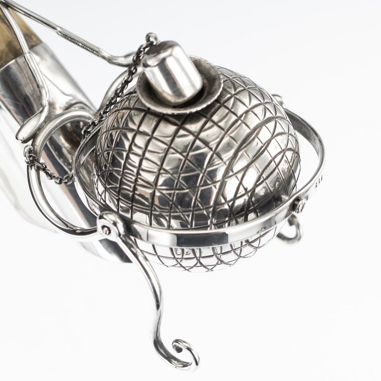 20th Century American Solid Silver Gimbal Novelty Golf Lighter, circa ...