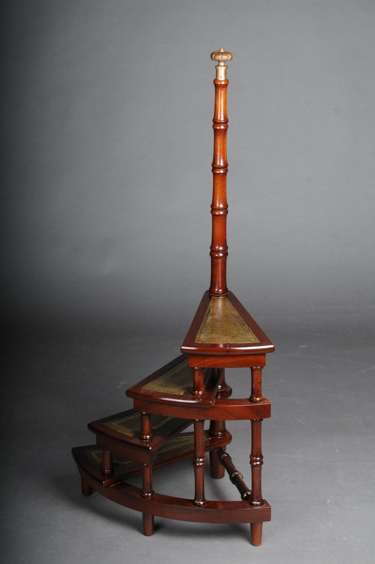20th Century Antique Library Ladder/Step Ladder, Mahogany England For ...