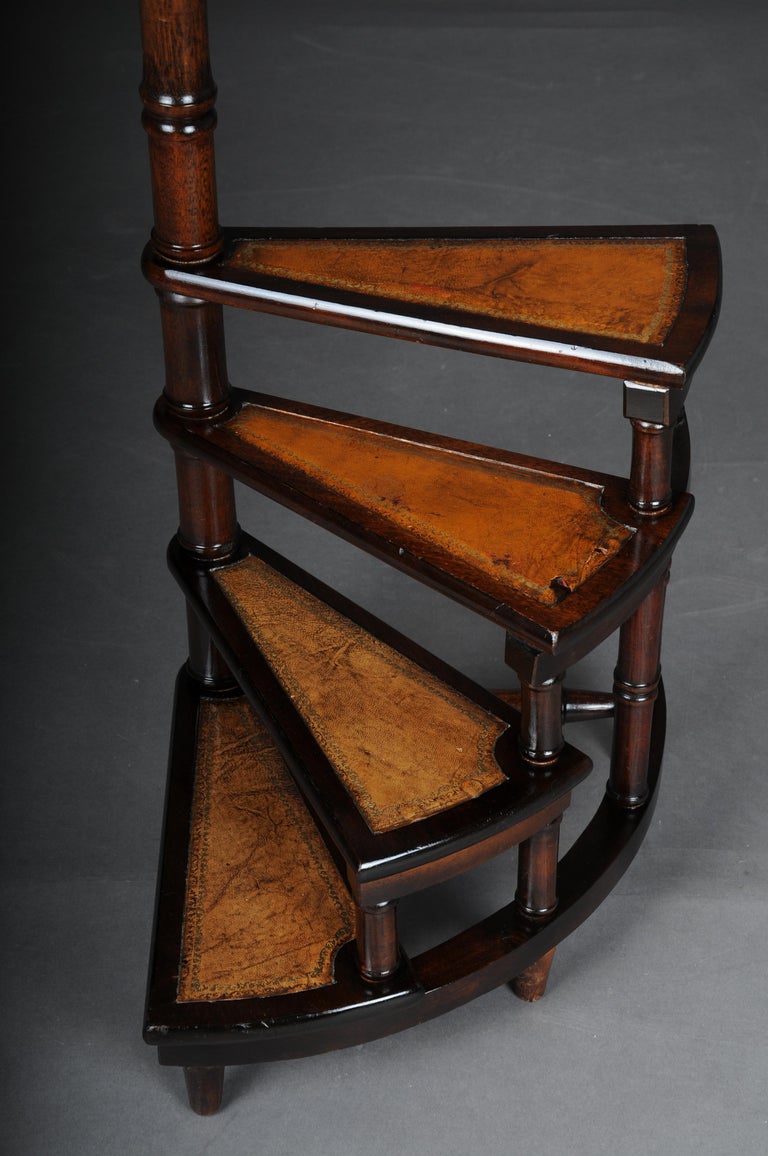 20th Century Antique Library Ladder / Step Ladder, Mahogany England For ...