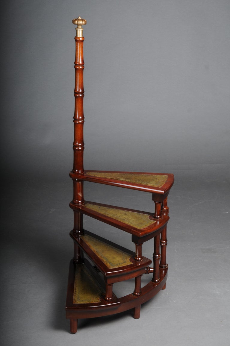 20th Century Antique Library Ladder/Step Ladder, Mahogany England For ...