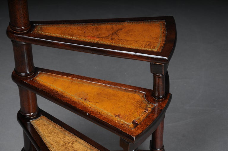 20th Century Antique Library Ladder / Step Ladder, Mahogany England For ...