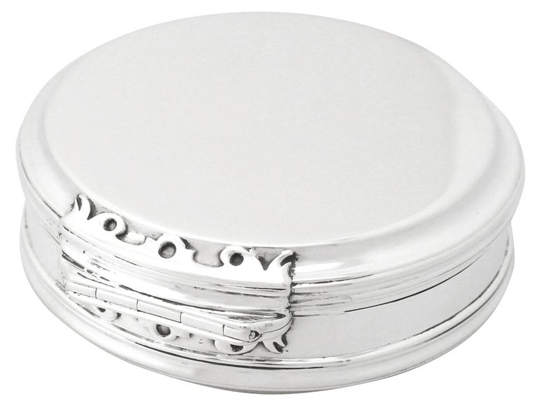 20th Century Antique Queen Anne Style English Sterling Silver Box For ...