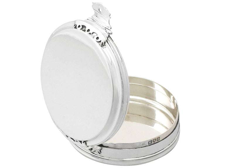 20th Century Antique Queen Anne Style English Sterling Silver Box For ...