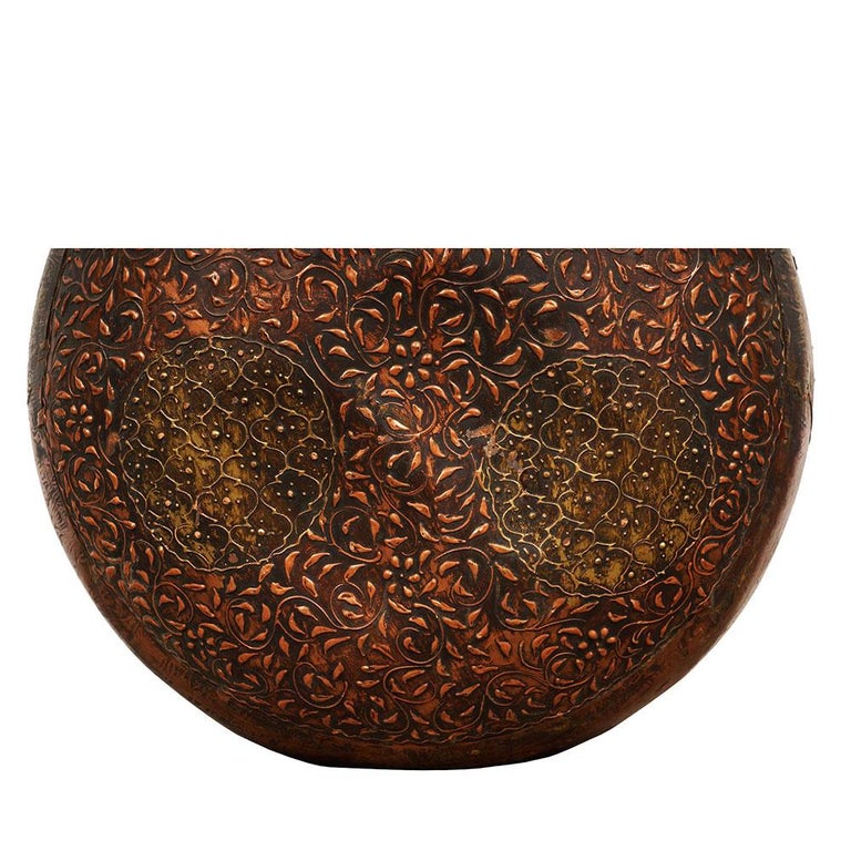 20th Century Antique Tibetan Handcraft Copper Tin Container For Sale at ...