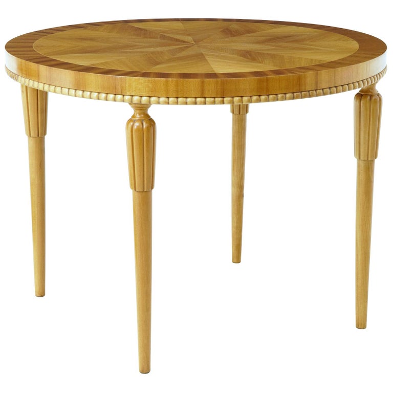 20th Century Art Deco Birch Coffee Table For Sale at 1stDibs
