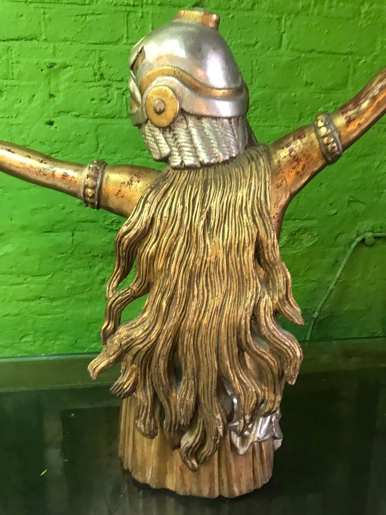 20th Century Art Deco Carved-Wood Figure For Sale at 1stDibs